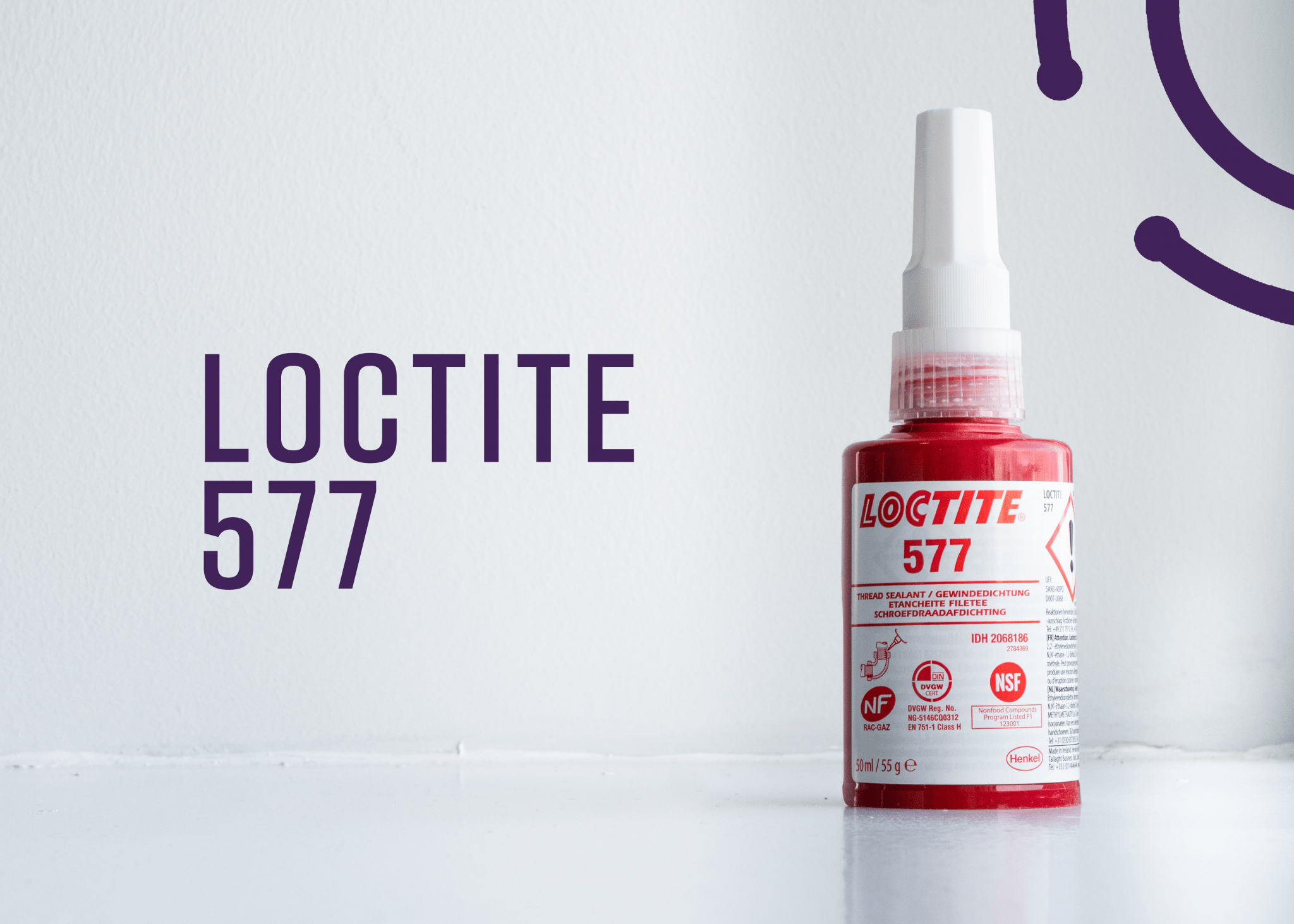 Loctite 577 | Threadsealing | Electrolube Distributor | Loctite Distributor